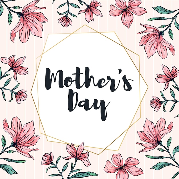 Elegant Floral Frame for Mother's Day Celebration | Jiffy Designs