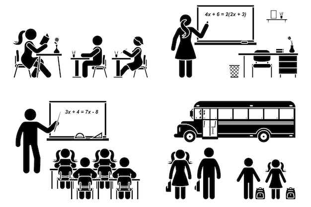 Classroom Scenes: Students, Teachers, and Lessons Depicted | Jiffy Designs