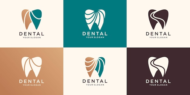 Elegant Dental Symbols: A Collection of Stylized Tooth Designs | Jiffy ...
