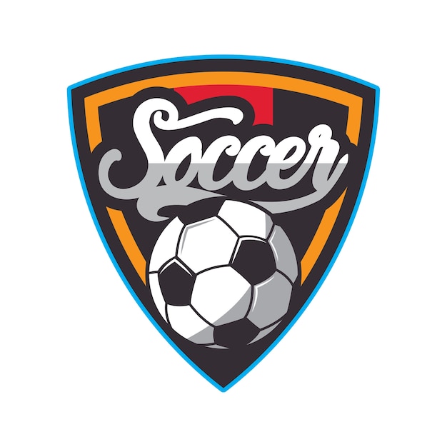Vibrant Soccer Shield with Iconic Ball Graphic | Jiffy Designs