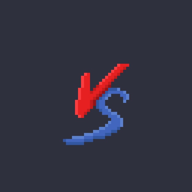 Vibrant Pixel Art Symbol of Power and Motion | Jiffy Designs