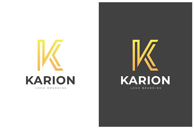 Sleek and Stylized 'K' Logo for Karion Brand Identity | Jiffy Designs