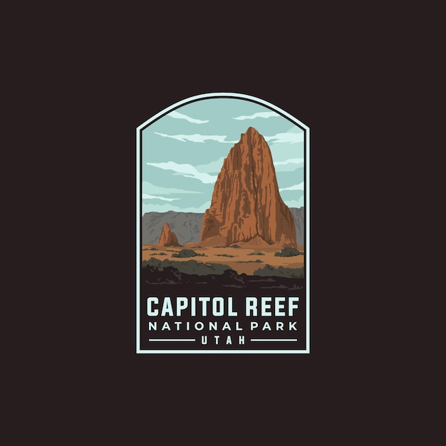 Majestic Red Rock Formation in Capitol Reef National Park | Jiffy Designs