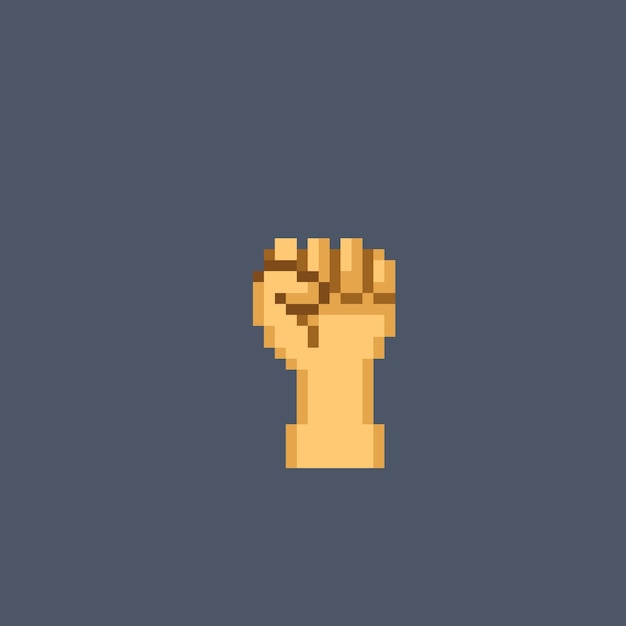Powerful Pixel Fist: A Symbol of Strength and Resistance | Jiffy Designs