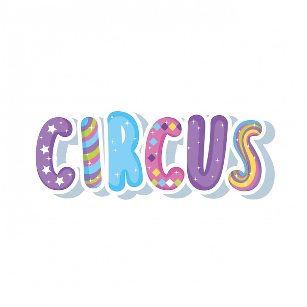 Vibrant Circus Typography with Playful Patterns and Shapes | Jiffy Designs