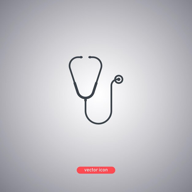 Minimalist Stethoscope Icon - Simple Medical Symbol | Jiffy Designs