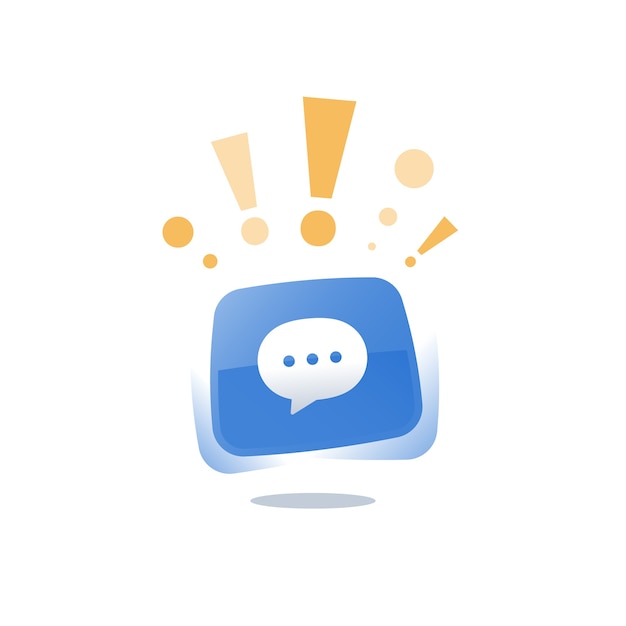 Vibrant Conversation Bubble with Bursting Exclamations | Jiffy Designs