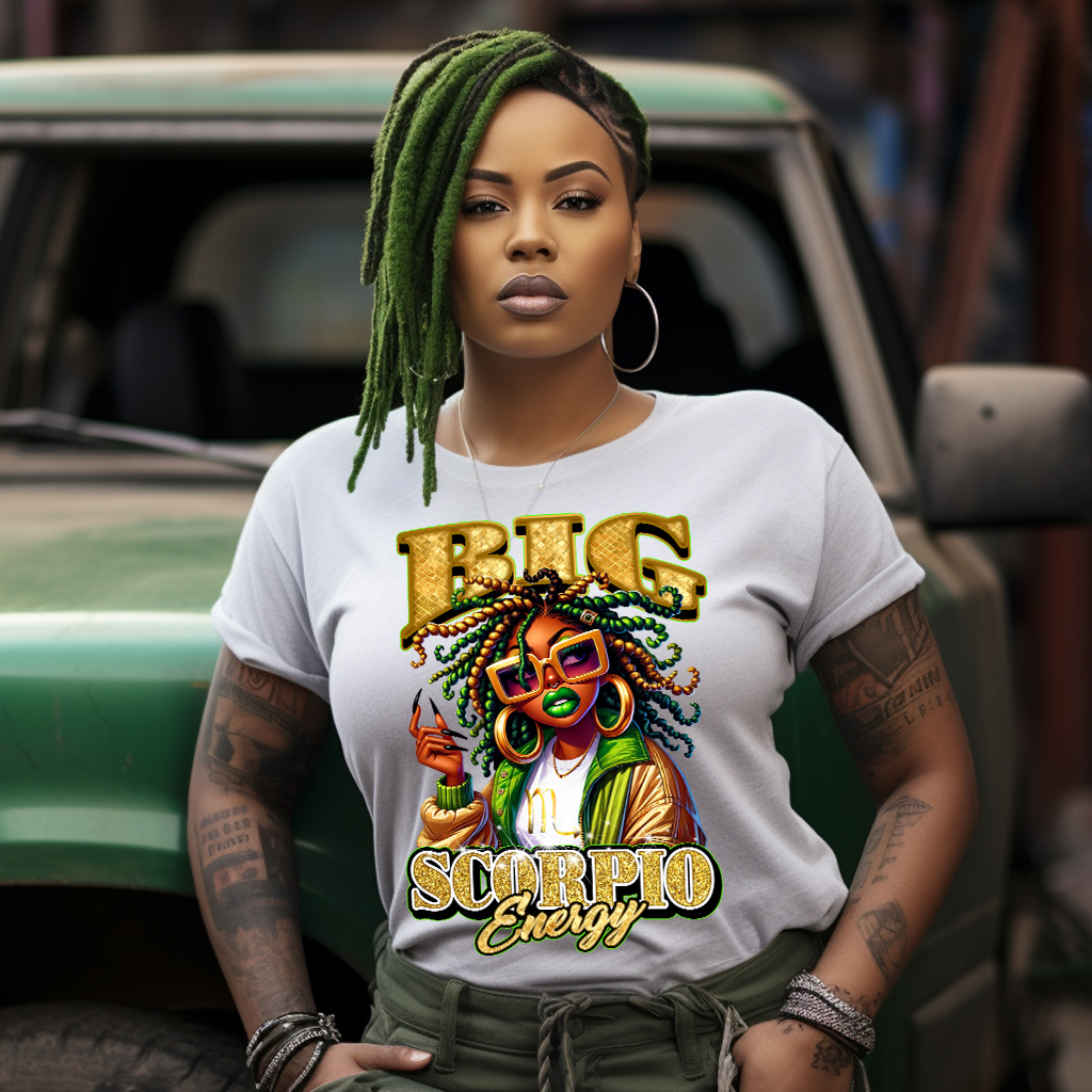 'Big Scorpio Energy' Vibrant Illustration of Stylized Zodiac Character ...