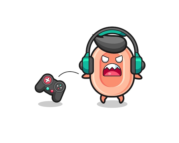 Angry Gamer Character Holding Game Controller | Jiffy Designs
