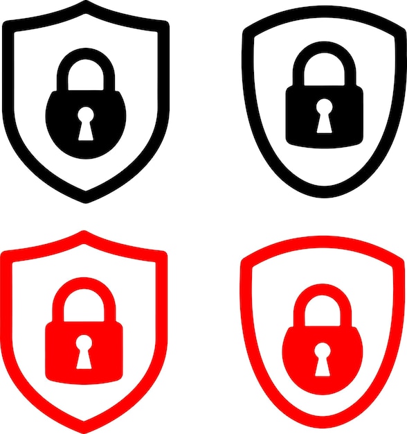Contrasting Padlock Shields: Secure and Vulnerable Symbols | Jiffy Designs