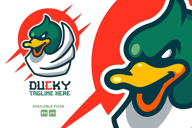 Fierce and Feisty Ducky Mascot Logo | Jiffy Designs