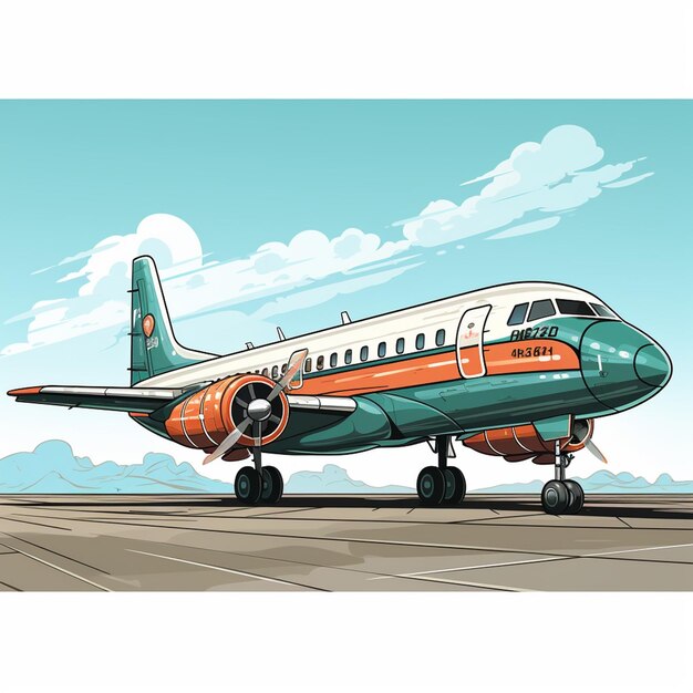 Vintage Propeller Airplane in Retro Livery Takes Flight | Jiffy Designs