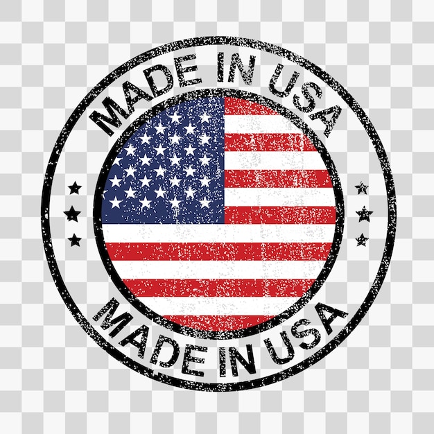 Patriotic Stamp with American Flag Design | Jiffy Designs