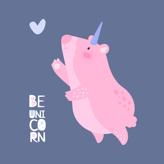 Adorable Unicorn Illustration with Whimsical Heart | Jiffy Designs