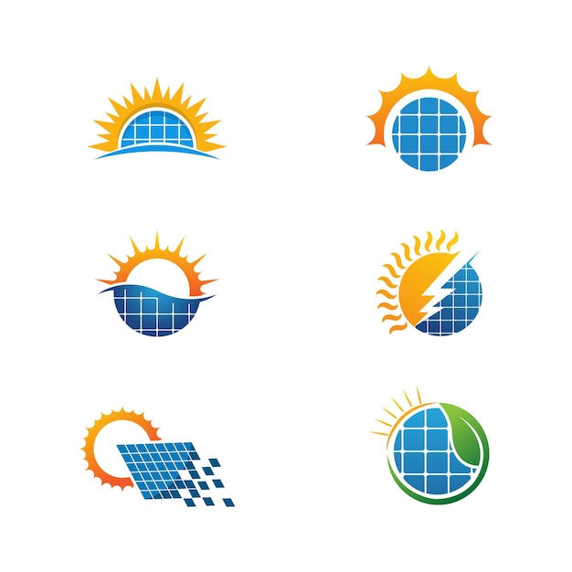 Vibrant Solar Energy Symbols Representing Renewable Power | Jiffy Designs