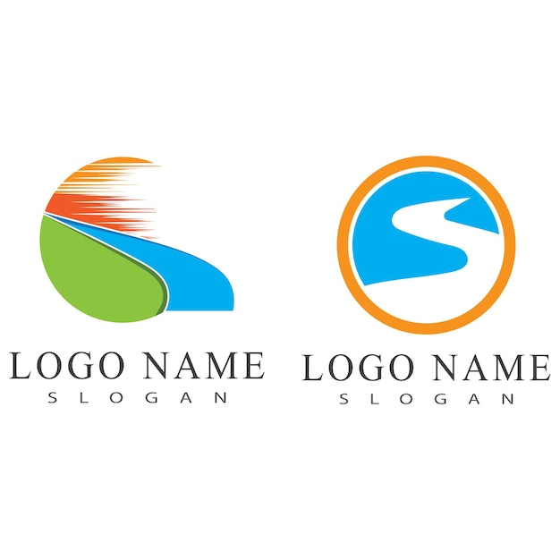 Vibrant Landscape Logos with Flowing Curves and Shapes | Jiffy Designs