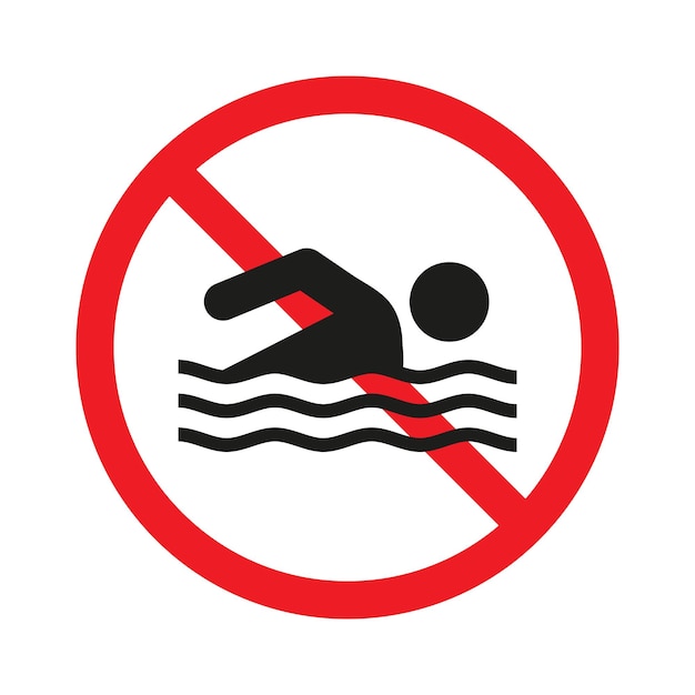 No Swimming Allowed: A Cautionary Sign for Safety | Jiffy Designs