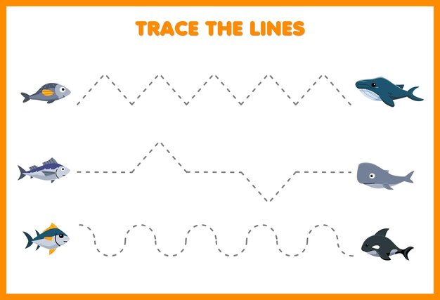 Vibrant Underwater Tracing Adventure: Explore Marine Life Patterns ...