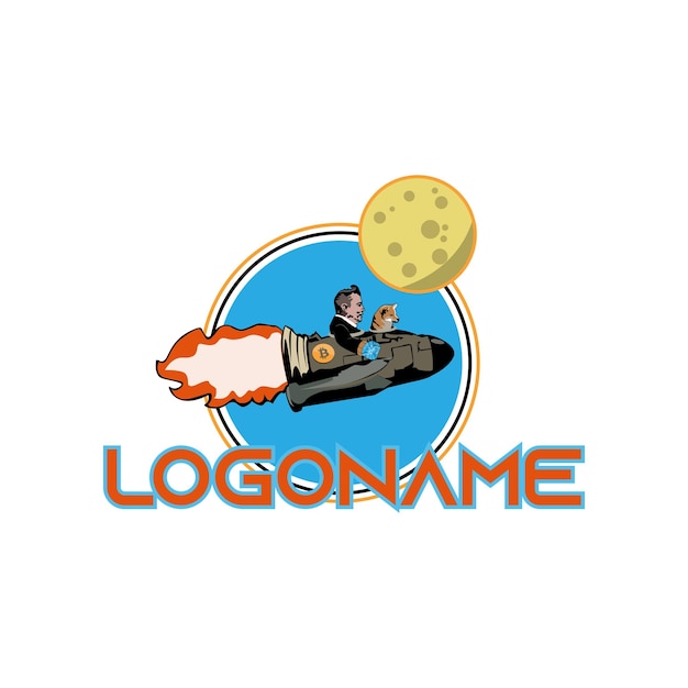 Cartoon Astronaut Riding Rocket Through Starry Night Sky | Jiffy Designs