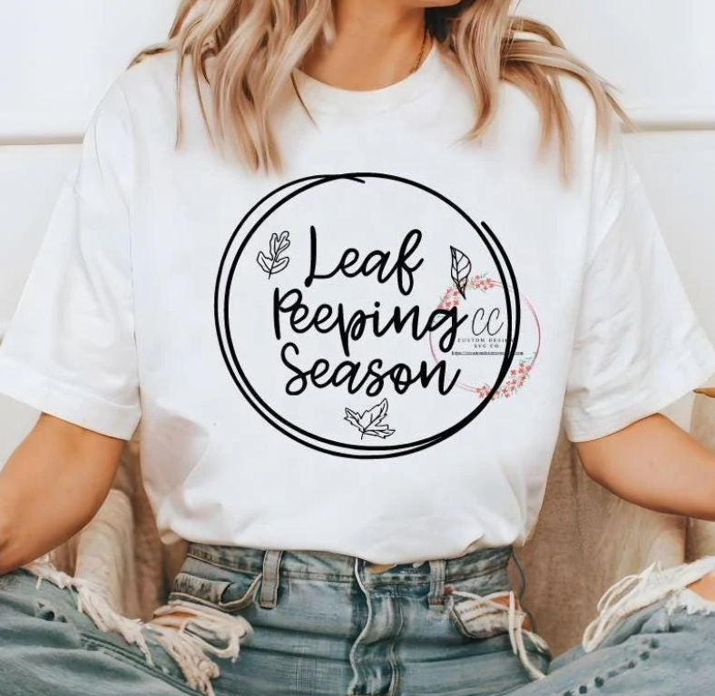 Leaf Peeping Season Svg, October Svg, Fall Vibes Svg, Leaves Svg ...