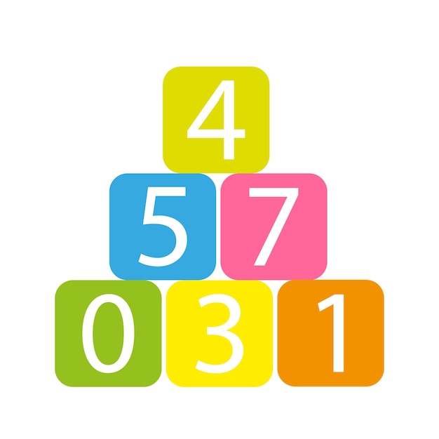 Vibrant Stacking Blocks with Bold Numbers | Jiffy Designs