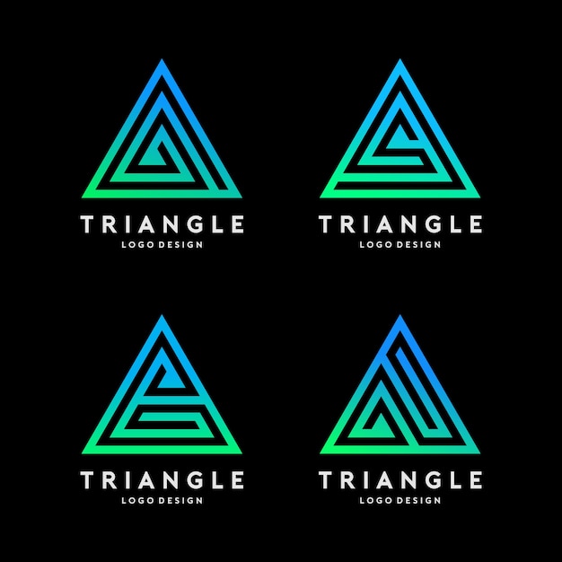Triangle Logo Designs - Vibrant Geometric Shapes Collection | Jiffy Designs