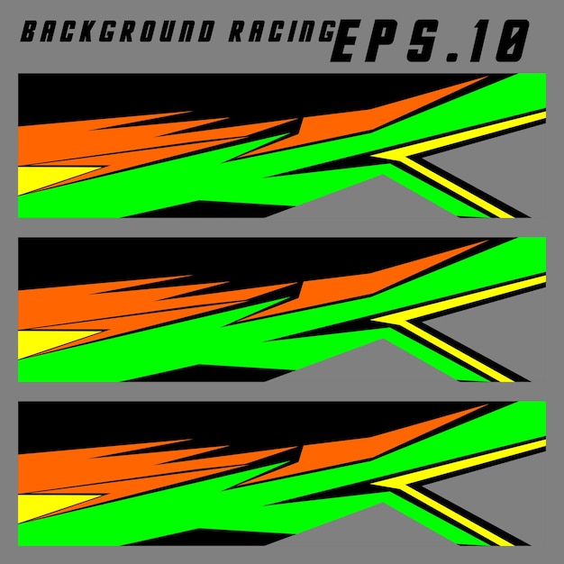 Vibrant Racing Stripes with Dynamic Curves and Angles | Jiffy Designs