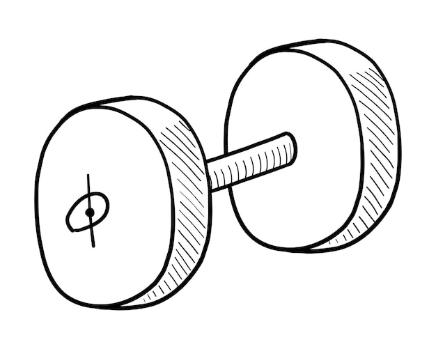 Sleek and Minimalist Dumbbell Illustration | Jiffy Designs
