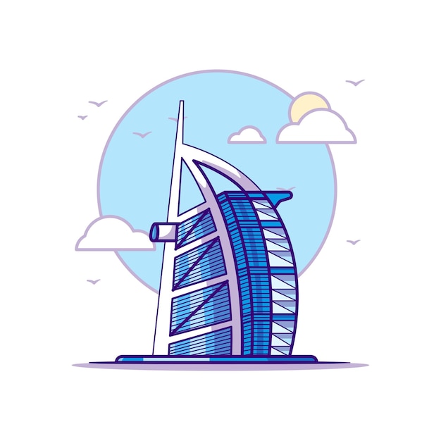 Iconic Burj Al Arab Sail-Shaped Hotel in Dubai | Jiffy Designs