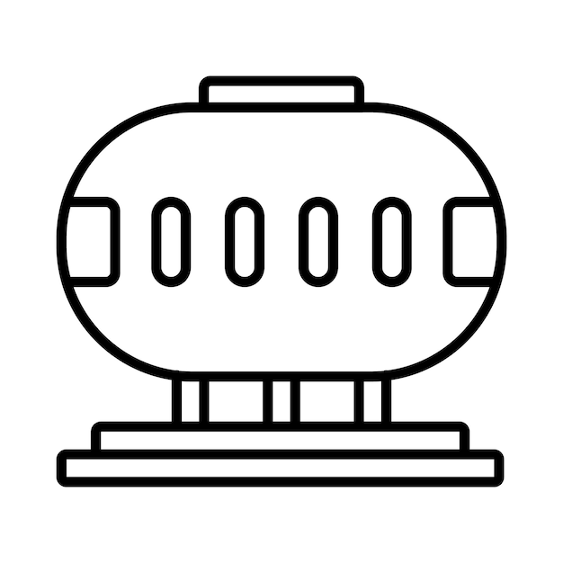 Minimalist Oval-Shaped Gauge Icon | Jiffy Designs