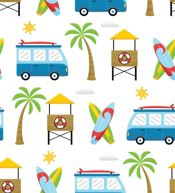 Vibrant Beach-Themed Graphic Elements Collection | Jiffy Designs