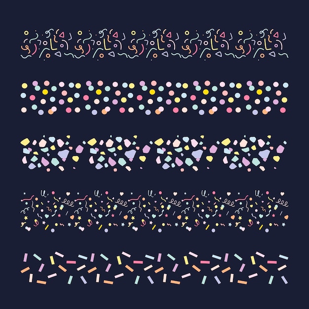 Vibrant Confetti Patterns for Festive Designs | Jiffy Designs