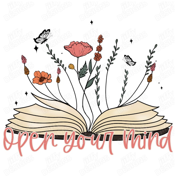 'Open Your Mind' Blooming Book of Floral Imagination and Butterflies ...