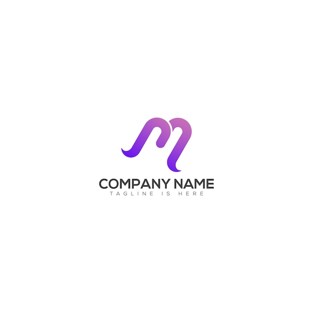 Captivating Fluid Monogram Logo in Vibrant Purple Hues | Jiffy Designs