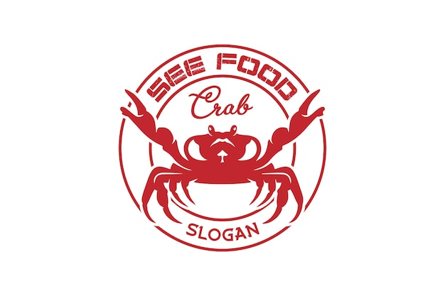 Delicious Crab Emblem with Vibrant Seafood Slogan | Jiffy Designs