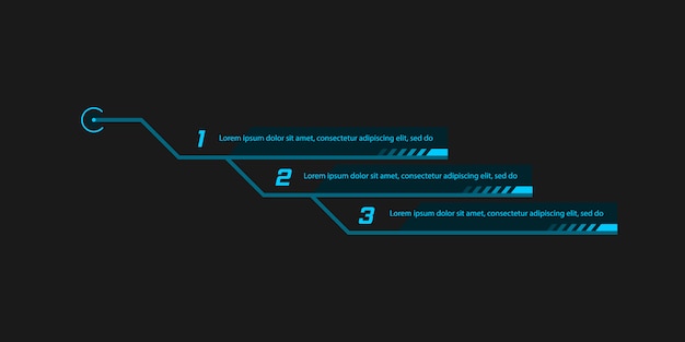 Sleek Futuristic Timeline with Glowing Neon Elements | Jiffy Designs