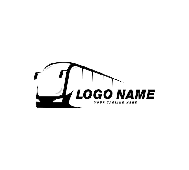 Sleek Silhouette of a Luxury Coach Bus Logo | Jiffy Designs