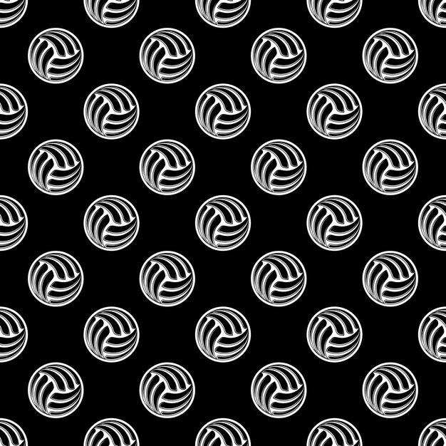 Captivating Monochrome Volleyball Pattern | Jiffy Designs