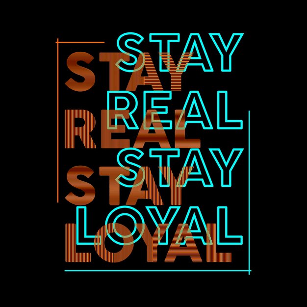Vibrant Neon Typography Promoting Authenticity and Loyalty | Jiffy Designs