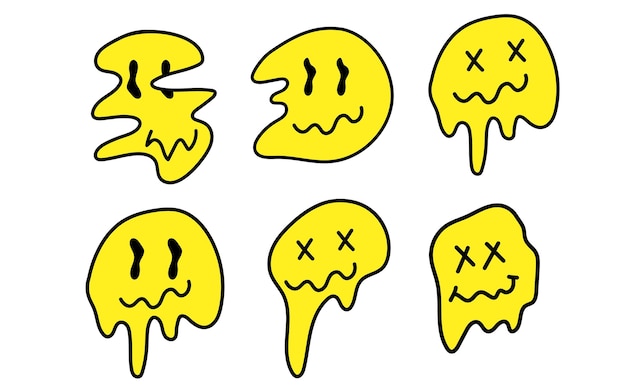 Melting Smiley Faces: A Playful Exploration of Emotions | Jiffy Designs