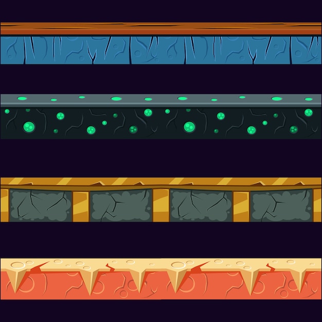 Vibrant Layers of Textured Platforms and Glowing Orbs | Jiffy Designs