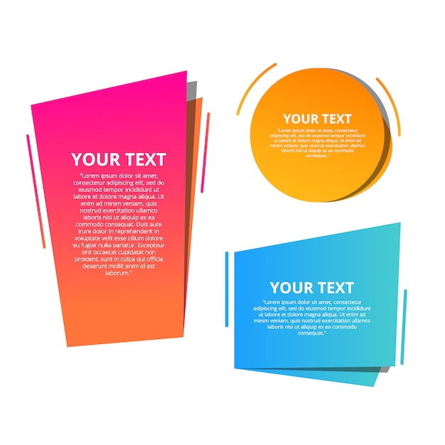 Vibrant Textured Shapes with Customizable Text Placeholders | Jiffy Designs