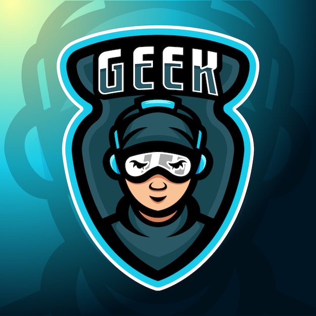 Stylish Gamer Emblem with Masked Superhero Character | Jiffy Designs