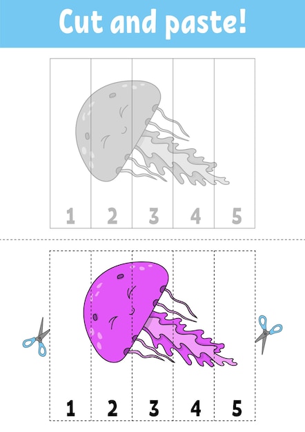 Vibrant Jellyfish Cut-and-Paste Activity | Jiffy Designs