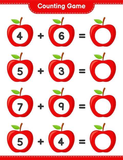 Counting Apples: A Fun Math Game for Kids | Jiffy Designs