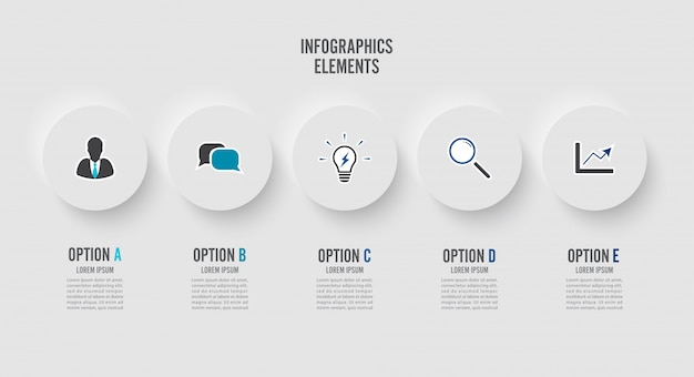 Informative Infographic Elements with Concise Descriptions | Jiffy Designs