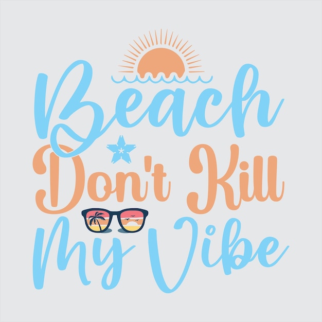 Vibrant Coastal Typography Celebrates Beach Lifestyle | Jiffy Designs