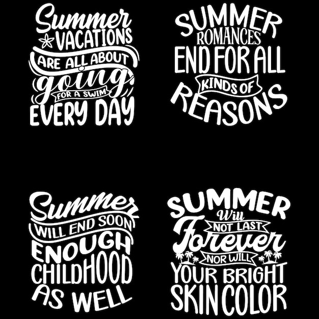 Vibrant Collection of Summer-Themed Typographic Designs | Jiffy Designs