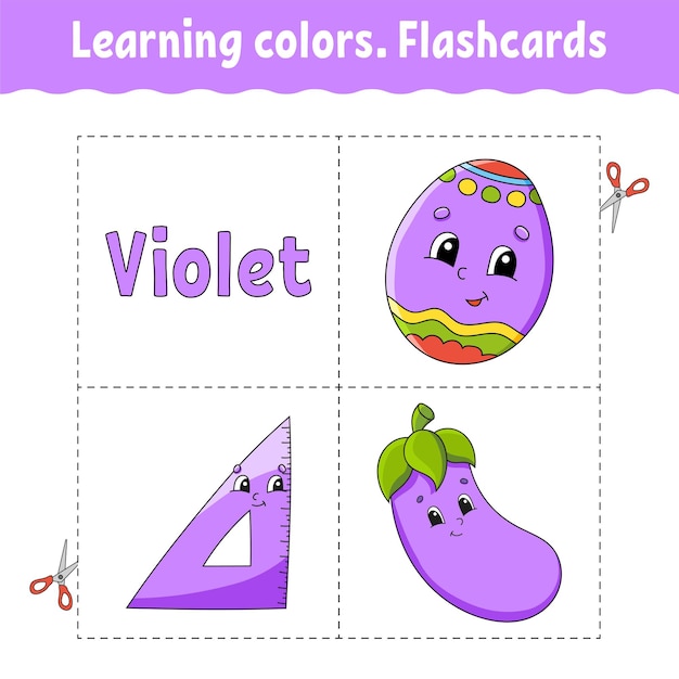 Vibrant Collection of Playful Color Learning Flashcards | Jiffy Designs