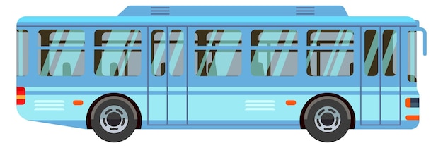 Vibrant Blue City Bus with Sleek Design | Jiffy Designs